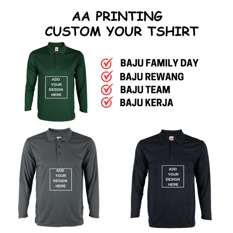 [AA PRINTING] PLAIN T-SHIRT CUSTOM BAJU FAMILY DAY / BAJU REWANG ...