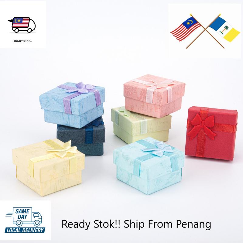 HOT ITEM 4*4cm Kotak Jewellery Ribbon Jewellery Ribbon Box Ribbon ...