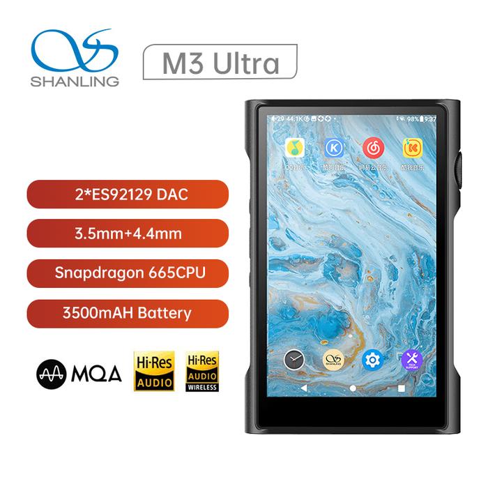 Jual Shanling M3 Ultra Portable Hi-res Player 2*ES9C DAC 32Bit/384kHz ...