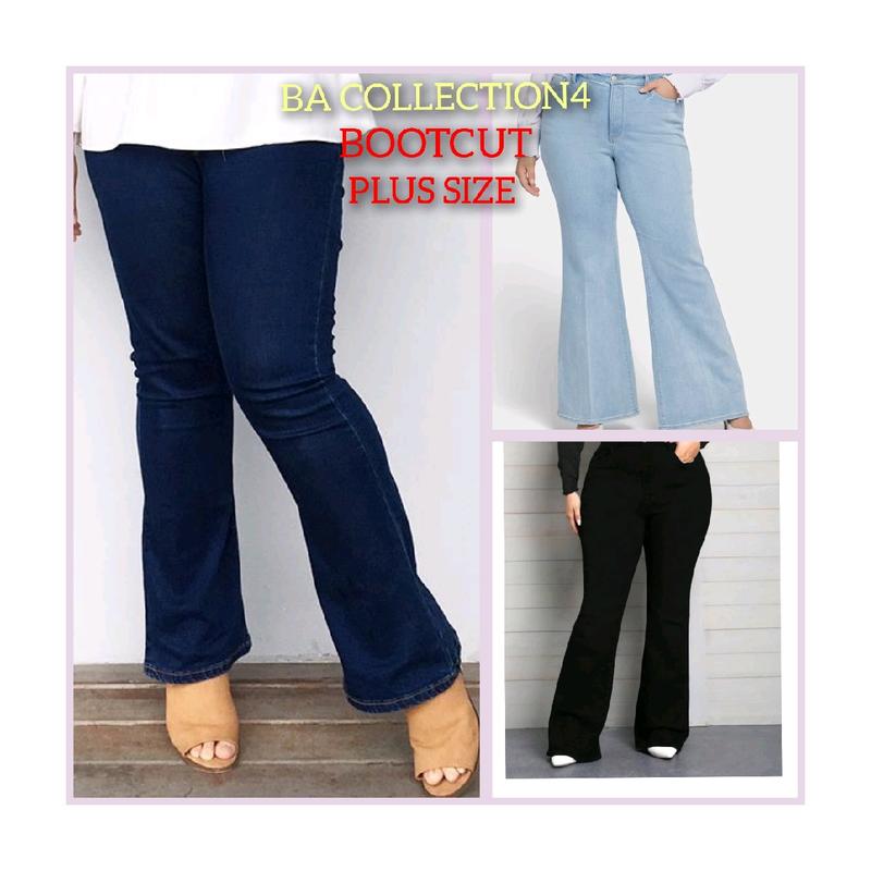 (Ready Stocks)Women's Bootcut Plus/Over Size Denim Jeans Pan - TikTok ...