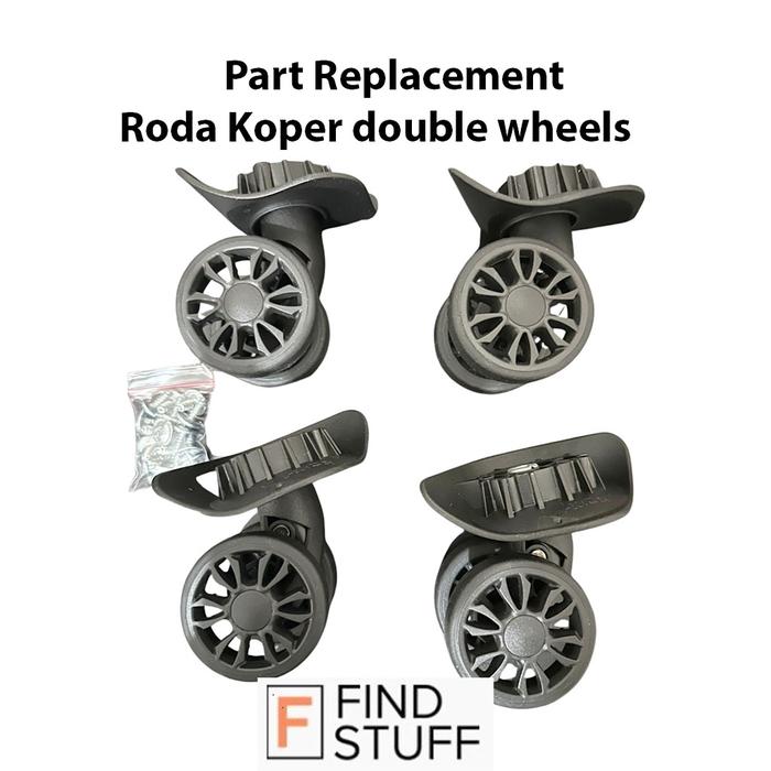 Jual PART REPLACEMENT / RODA KOPER - DOUBLE WHEELS / SILENT WHEELS ...
