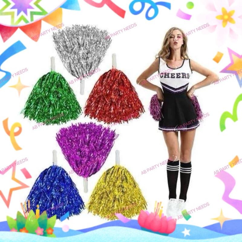 【COD/READY】1Pair Metallic Cheerleader Cheer Cheerleading Dance - TikTok ...