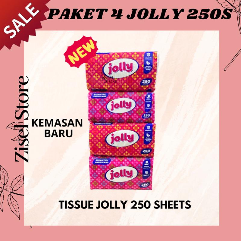 [ PAKET ISI 4 JOLLY ] TISU TISSUE JOLLY 250 SHEET 2ply PROMO - Shop ...