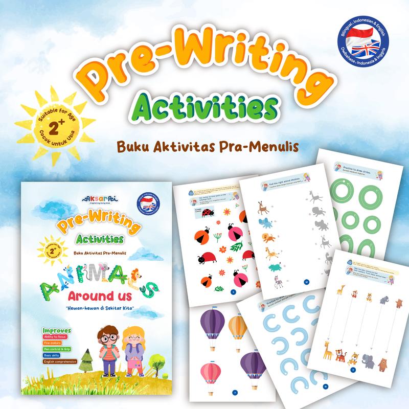 BUKU Aktivitas PRA MENULIS Pre Writing Activity Book anak PAUD - Shop ...