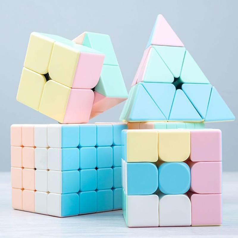 Macaron Speed Cube Stickerless Magic Cube 2x2 3x3 4x4 5x5 Pyramid ...