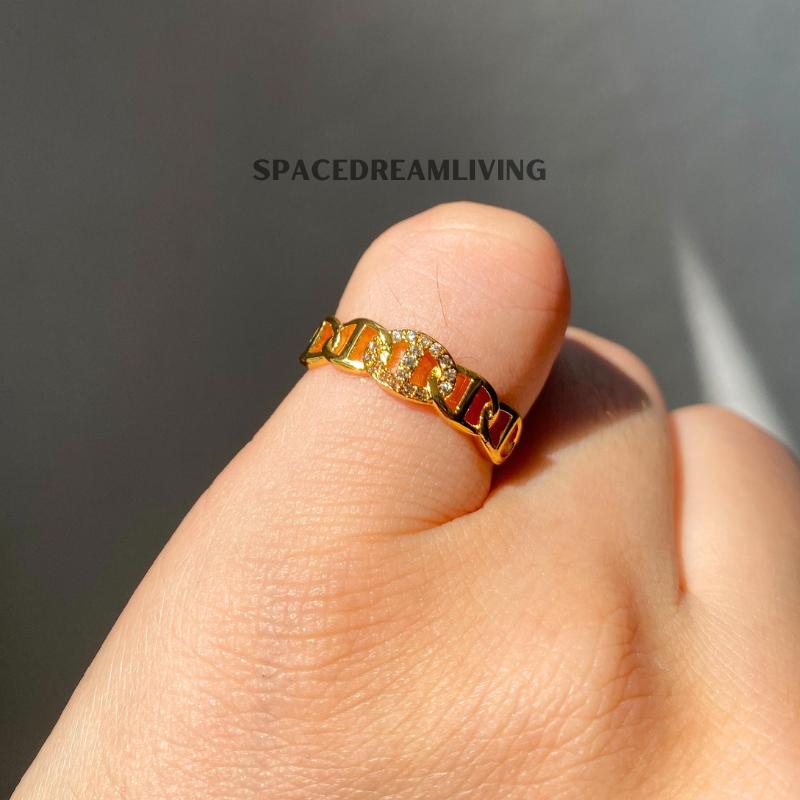 Cincin Emas Suasa Sadur Gold Plated Ring - TikTok Shop Malaysia