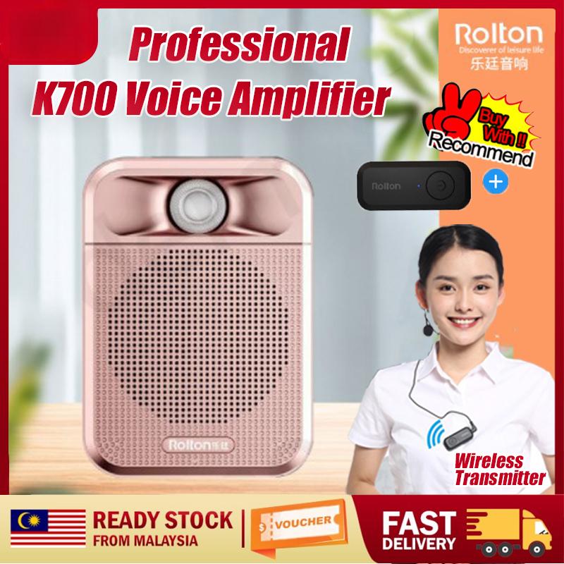 Rolton K700 Wireless Voice Amplifier Bluetooth Speaker Microphone ...
