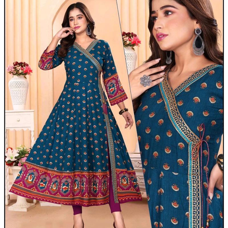 PRETTY Slit Cut Rayon Kurtis S-5XL - TikTok Shop Malaysia