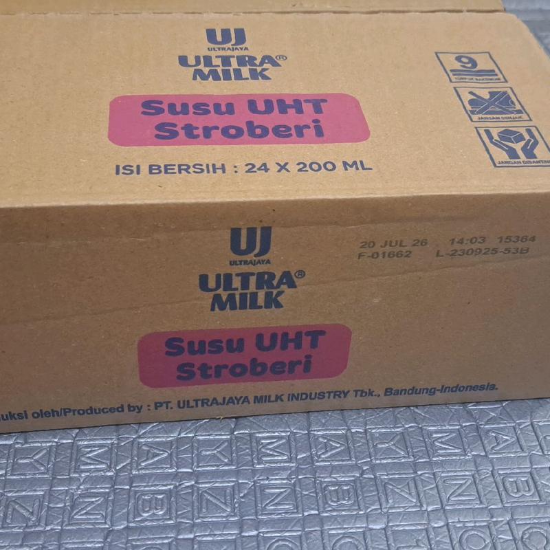 Ultrajaya Ultra Milk 200 ml - 1 Karton Isi 24 Pcs Full Cream Coklat ...