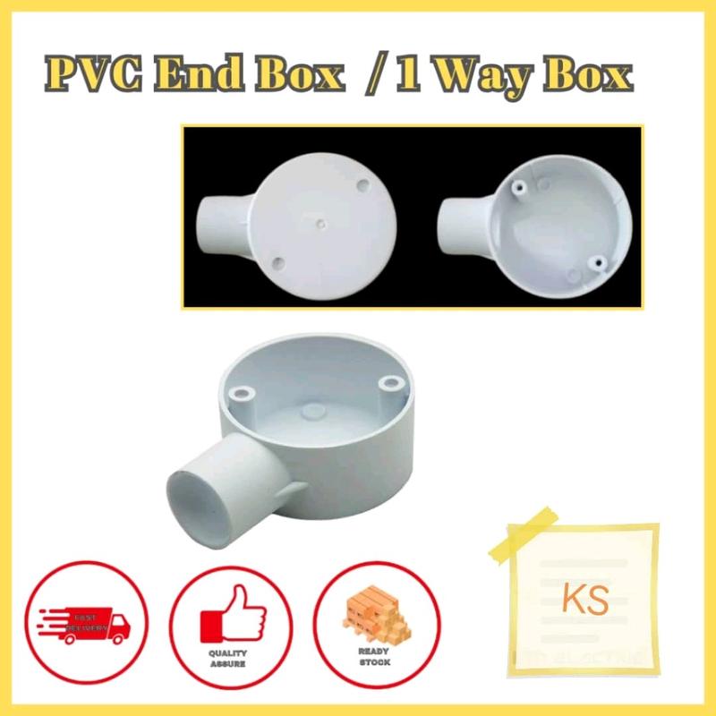 PVC 1 WAY BOX/ END BOX 20mm & 25mm / 20mm 25mm pvc conduit accessories ...