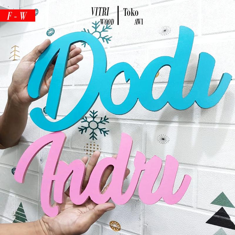 Huruf Kayu Backdrop Label Iklan / Online Shop Custom Timbul - Shop ...
