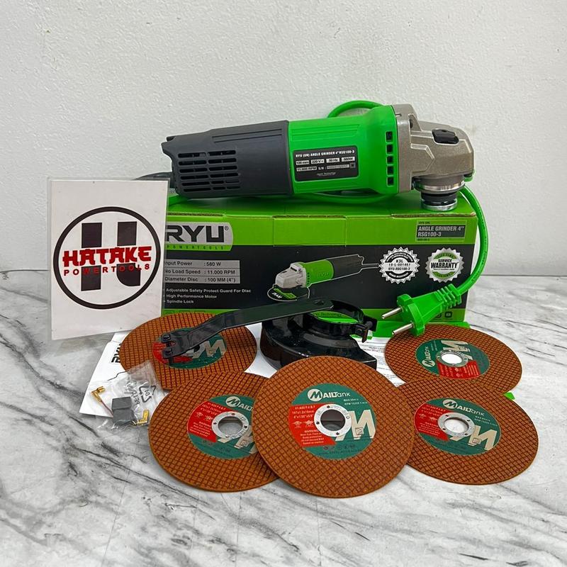 RYU RSG 100-3 Mesin gerinda tangan 4" RSG100-3 angle grinder - Shop ...