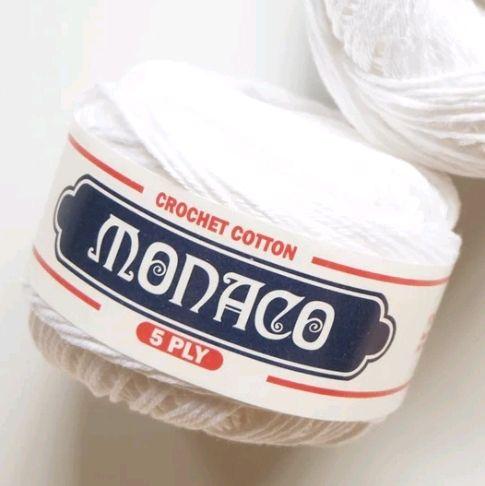 Monaco Crochet Cotton Thread - 3 ply, 175m, stocks from the factory ...