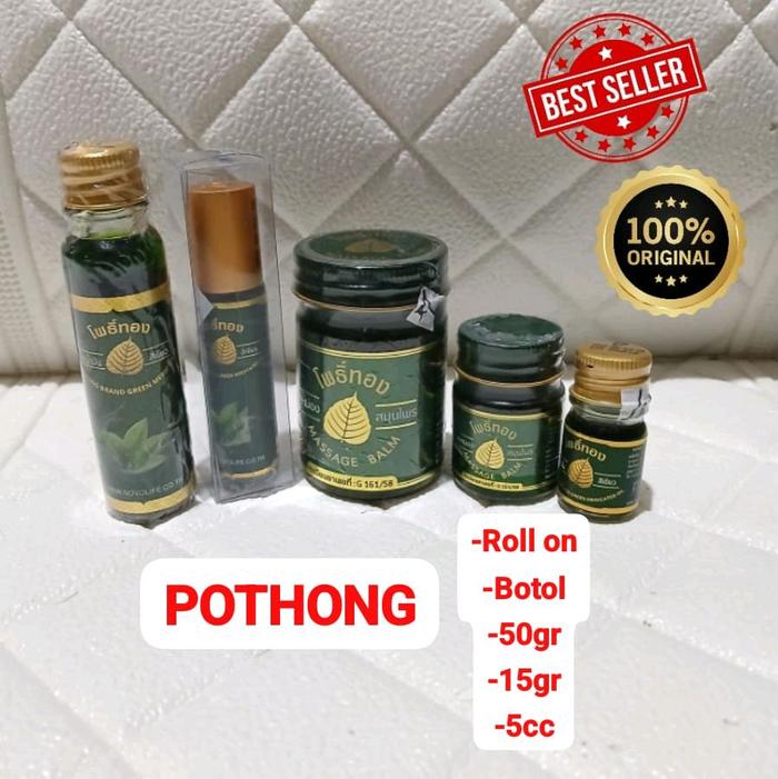 Jual POTHONG BRAND GREEN MEDICATED OIL 5CC//ORIGINAL THAILAND - POTHONG ...