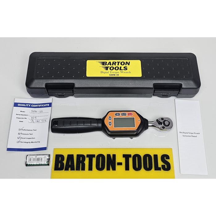 Jual 200Nm 1/2" Digital Torque Wrench SWJ4-0200 BARTON Kunci Torsi Inch ...
