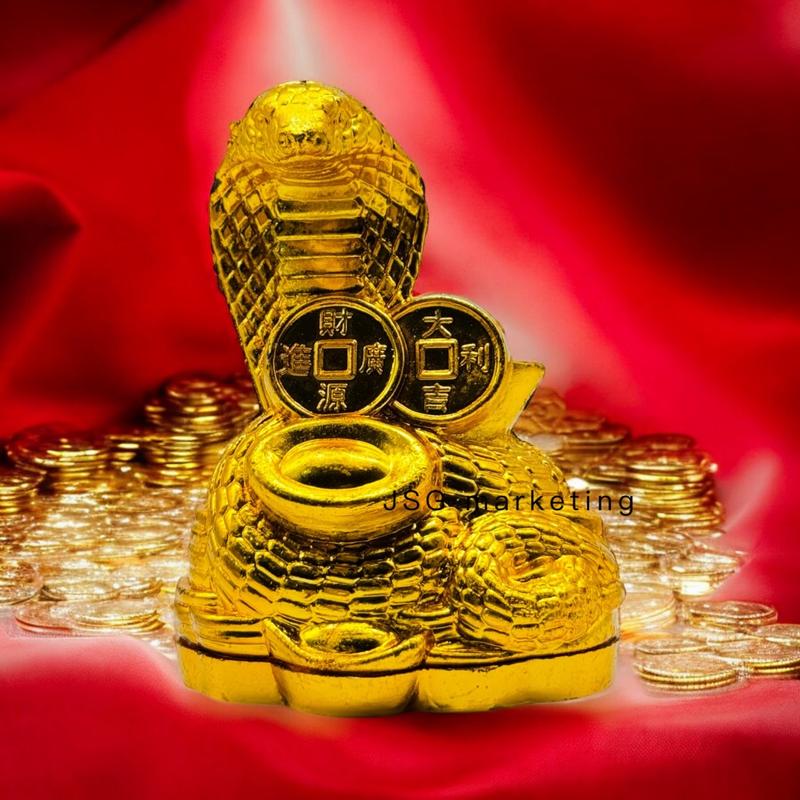 Feng Shui Snake Year 2025 Lucky Charm Decoration for Luck Wealth ...