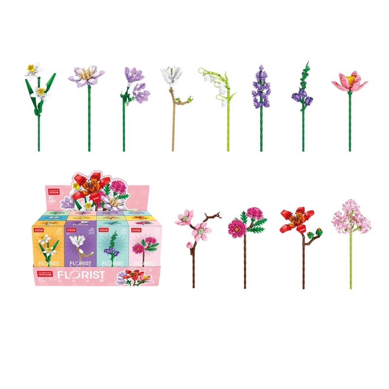 9095 flower florist model decoration pieces pieced together assembly - TikTok Shop Malaysia