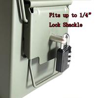 Jual 50 Cal Ammo Box Can Steel Gun Lock Hardware Kit Ammunition Gun ...