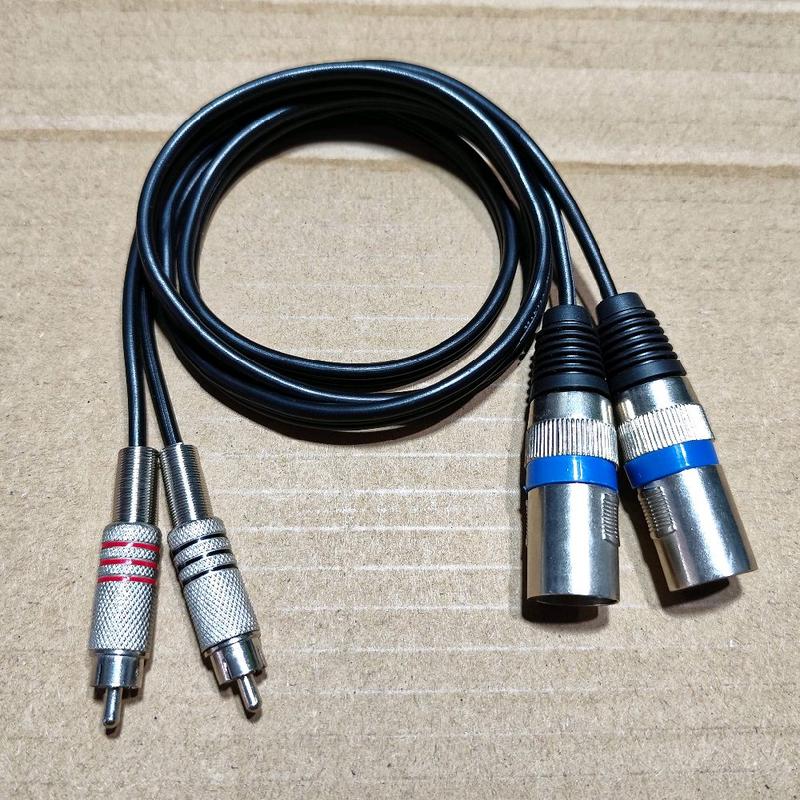 Kabel Input Dobel 2-2 Jek RCA Besi To Jek XLR Canon Male Panjang - Shop ...
