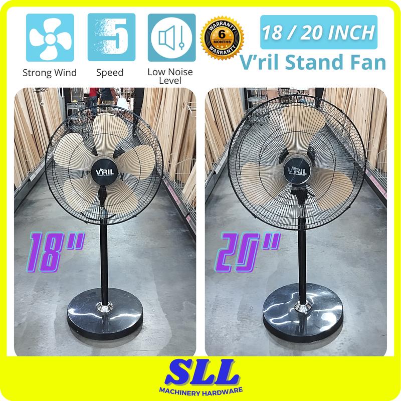 18" 20" V'RIL INDUSTRIAL STAND FAN 5 SPEED STRONG WIND KIPAS - TikTok ...