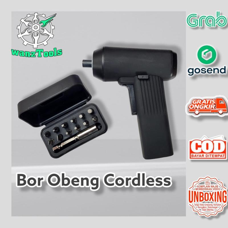 Bojar Obeng Listrik Electric Screwdriver Portable Bor Listrik 12in1 ...