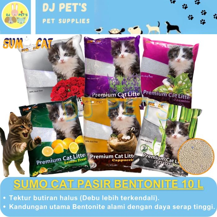 Promo Sumo Cat Pasir Gumpal Bentonite Premium Cat Litter 10 L Toilet ...