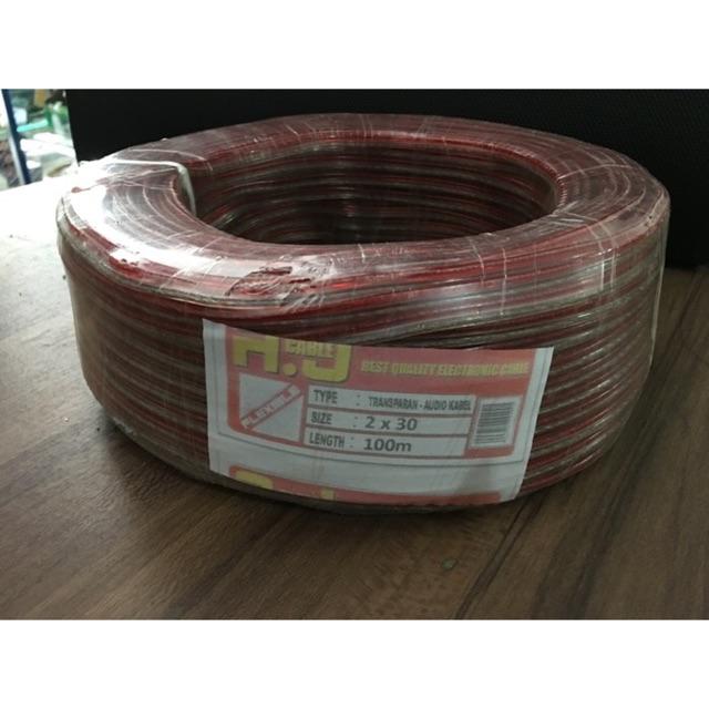 KABEL TRANSPARAN 2x30 Full 100 Meter 100M Listrik Audio - Shop | Tokopedia