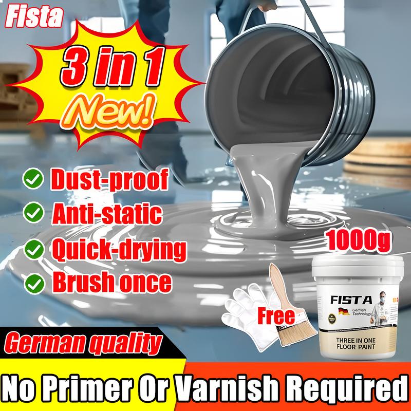 【1000G with brush and glove】Epoxy Floor paint Cement floor paint ...