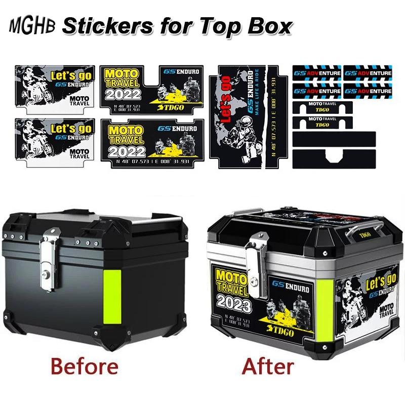 Stiker untuk Kotak Atas Motor 45L Tahan Air Set Stiker Kotak Belakang ...