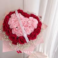 Jual Large Love Rose Bouquet Buket Mawar Artificial Besar Bunga Love ...