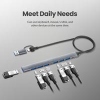 Jual Uneed Usb Hub Usb A - Type C To 7 Port Usb A 3.0 5Gbps – Uuh107Ca ...