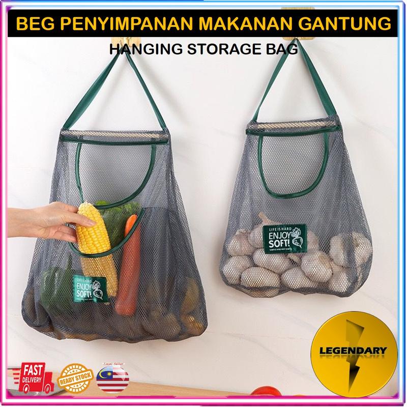 Hanging Mesh Bag Breathable Hollow Onion Potato Garlic Potat - TikTok ...