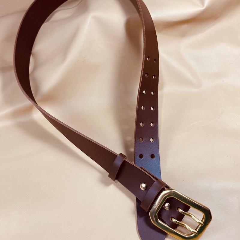 Tali pinggang Belt Double pin buckle (1.5inci lebar) bb - TikTok Shop ...