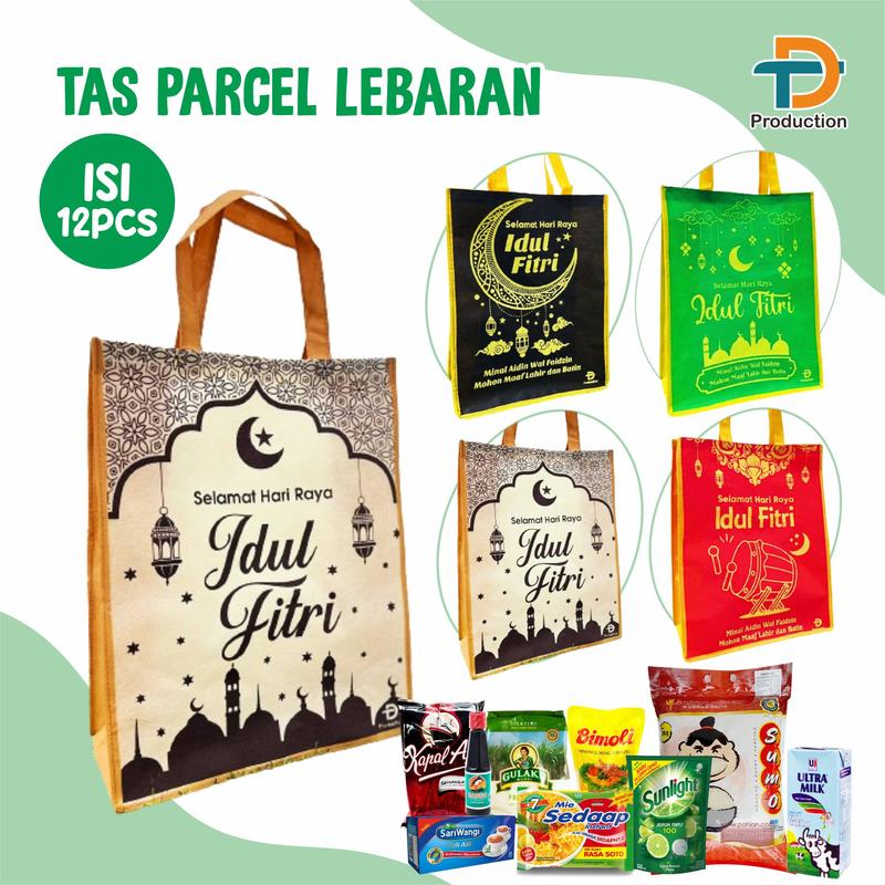 (isi 12pcs) Tas Parcel Lebaran Goodie Bag Idul Fitri Premium - Shop ...