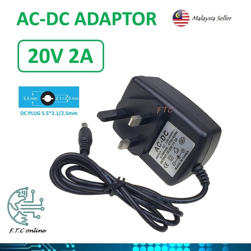 Universal AC-DC 20V 2A Power Supply Adaptor Adapter Penyesua - TikTok ...