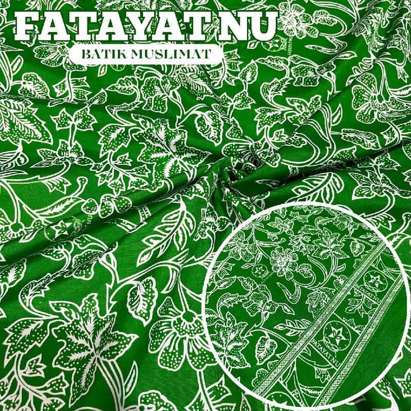 Kain Batik Fatayat NU - Bahan Sutra Bsy Halus Lembut Glossy Untuk ...