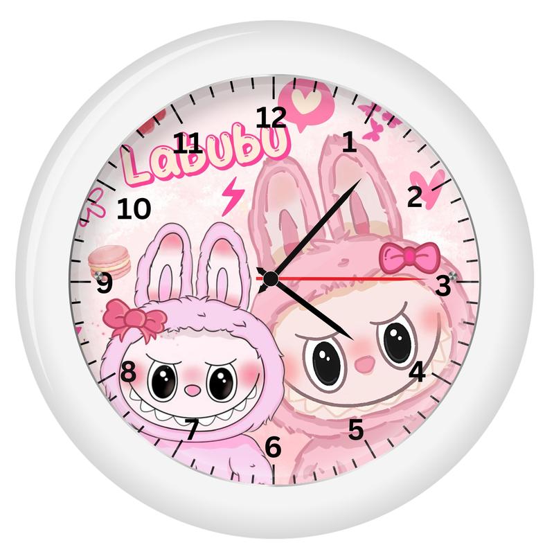 Jam Dinding Karakter Anak Labubu Diameter 30 Cm ( Free Baterai ) / Jam ...