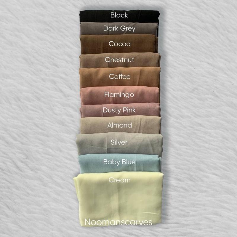 Nooman Scarves Basic Bawal Cotton - TikTok Shop Malaysia