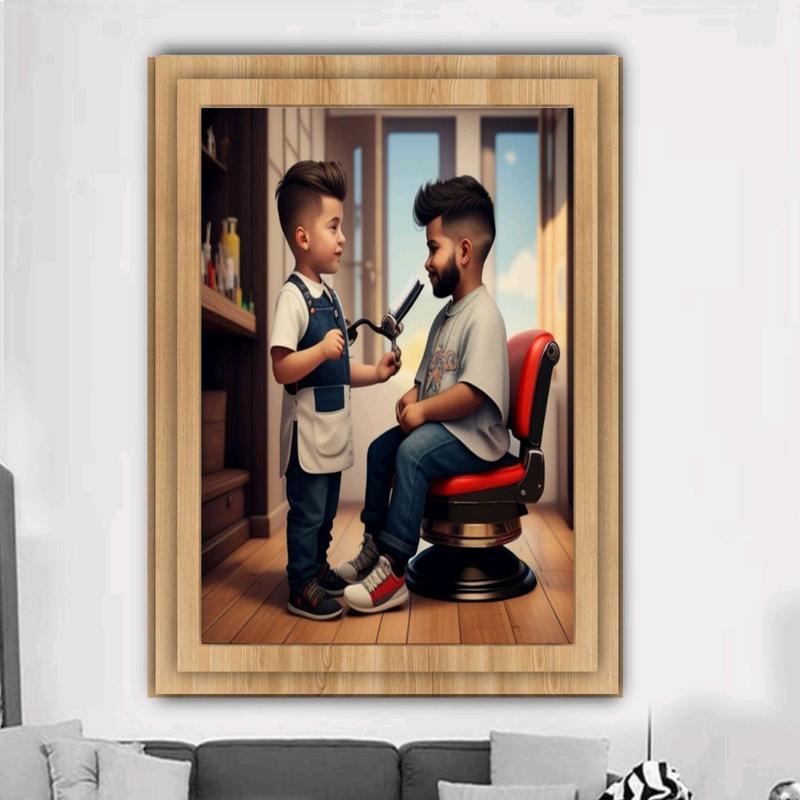 POSTER KAYU MDF POSTER BARBERSHOP PANGKAS RAMBUT - Shop | Tokopedia