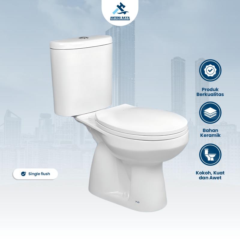 Closet Duduk Toilet WC INA CX100 Otomatis Original Warna Putih - Shop ...
