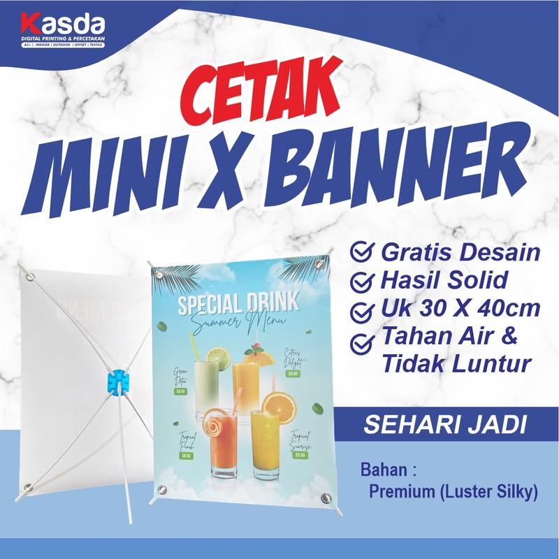 CETAK MINI X BANNER PLUS TIANG - Shop | Tokopedia