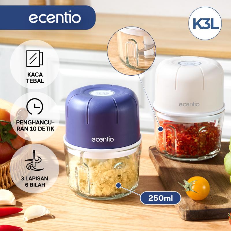 versi upgrade Kaca 】【LIVE】ecentio Mini Chopper kaca Blende - Shop ...