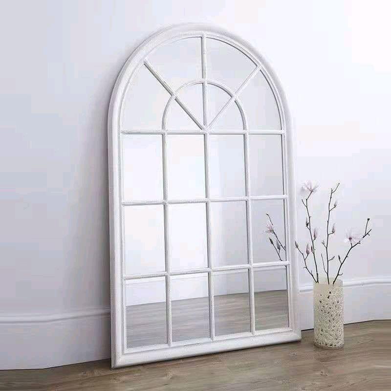 A2178 WHITE MODERN WALL DECO MIRROR 3D IRON METAL HOLLOW - TikTok Shop ...
