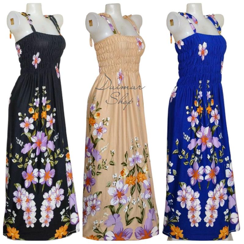 Long Daster /Spaghetti /Maternity Dress/ Medium to Large/Cotton ...