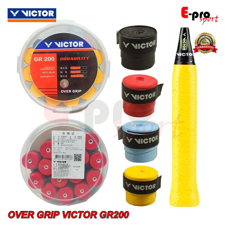 Grip Badminton Victor GR 200 Over Grip Karet Raket Bulutangkis - Shop ...