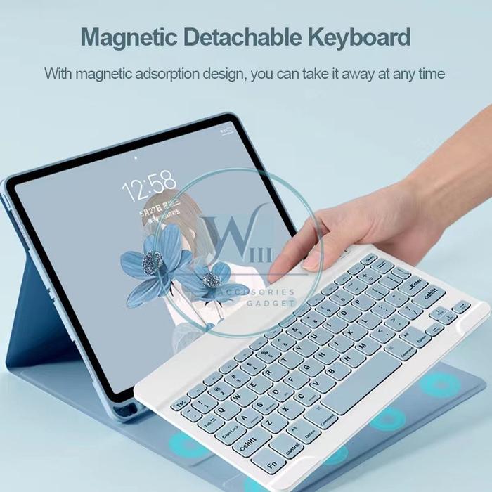 Jual CASING KEYBOARD BLUETOOTH COMPATIBLE WITH SAMSUNG TAB S6 LITE/A8 ...