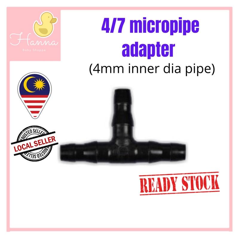 Tee Adapter HDPE Poly PP Pipe 4/7 4mm Microtube for Watering - TikTok ...