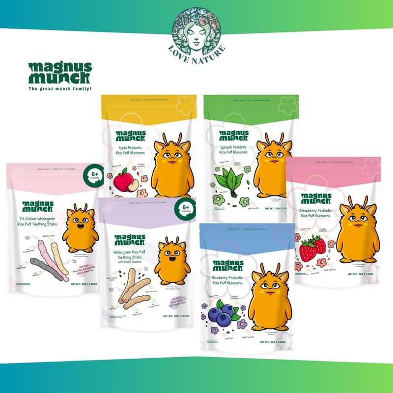 Magnus Munch Rice Puff Blossoms / Rice Puff Sticks 35g - TikTok Shop ...