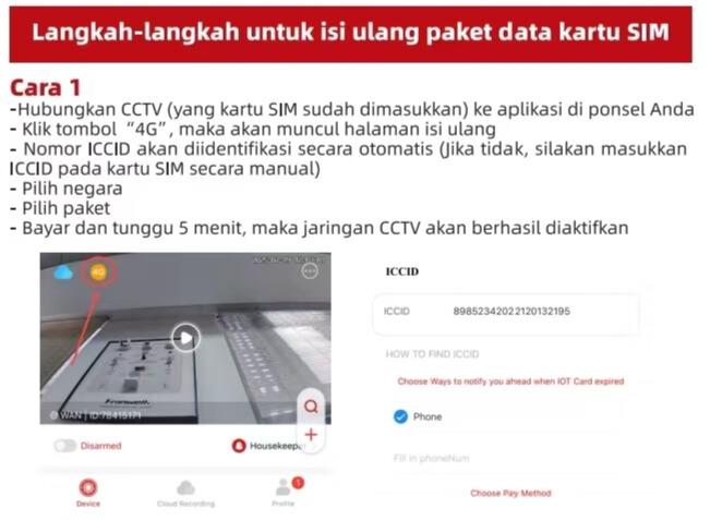 Promo [4G SIM CCTV] FRANWELL Pakai Kartu SIM Kamera Pengawasan Rumah ...
