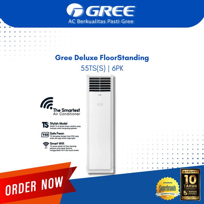 Jual AC Gree 6PK 55TS(S) Deluxe Floor Standing | Non-Inverter | TS(S ...